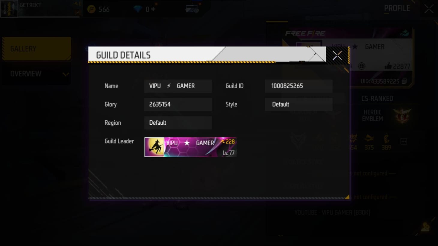 Who is Vipu Gamer? His Free Fire MAX ID, stats, and more