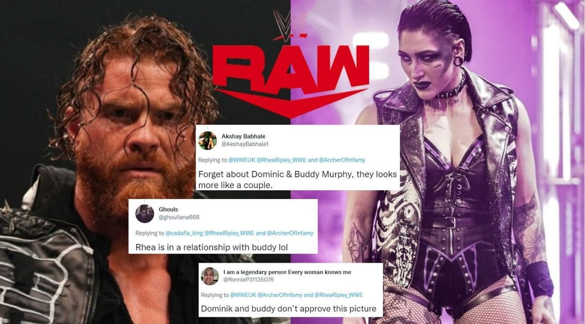 "They look more like a couple" - Wrestling fans joke about Rhea Ripley forgetting Buddy Matthews ...