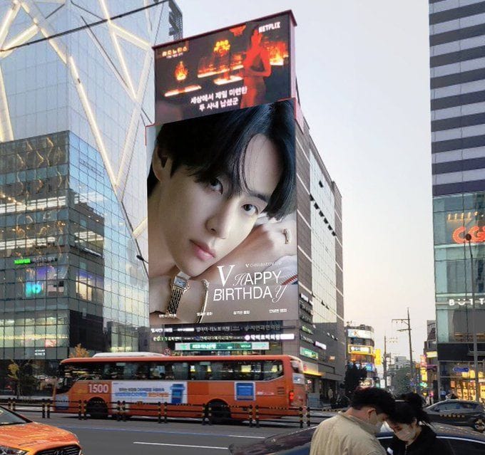 BTS’ V’s fans create an Underground City with 17,199 LED screens for ...