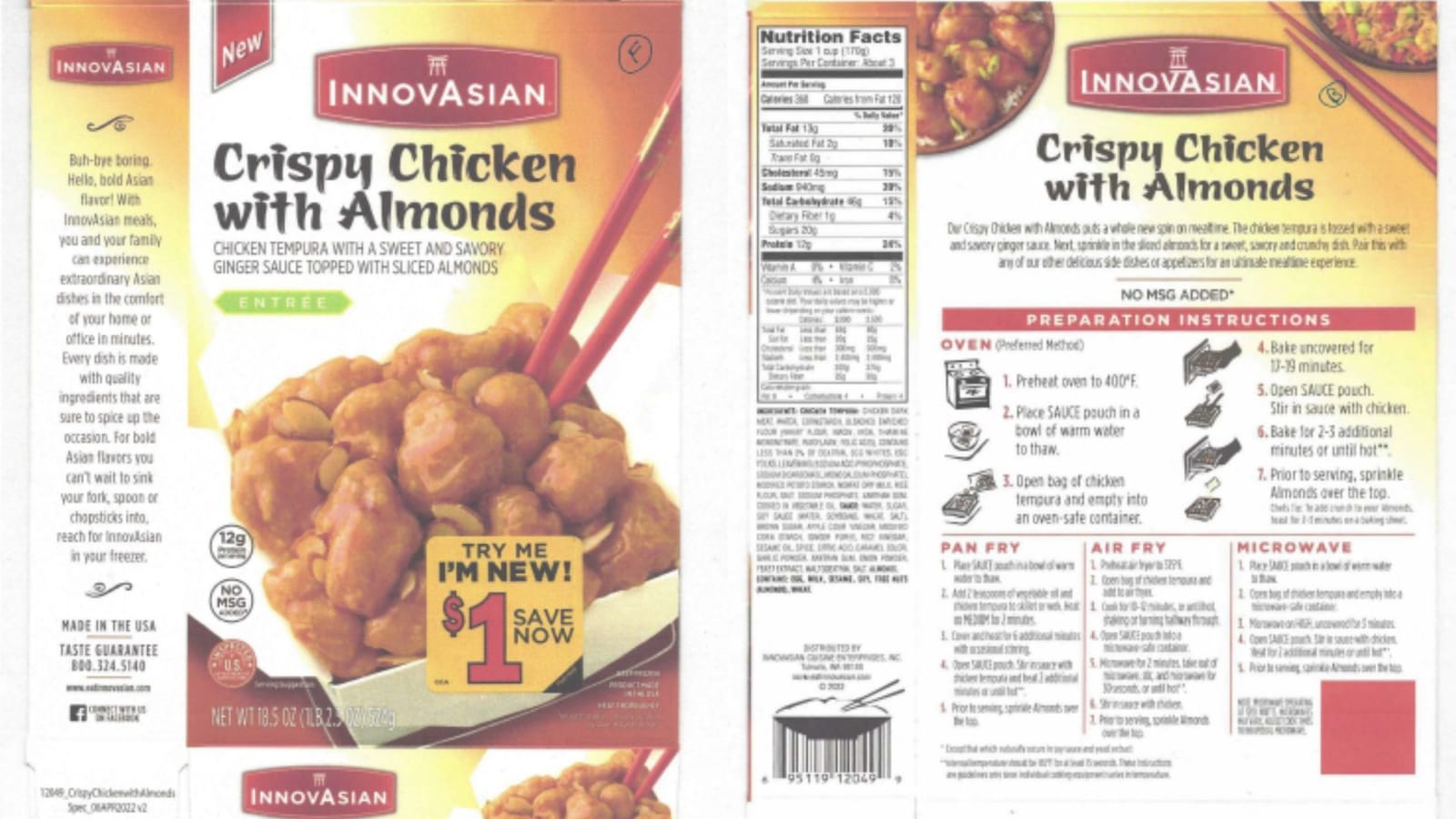 Walmart Frozen Chicken Meals recall: reason, UPC code, and other ...