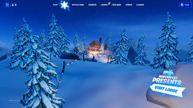 Fortnite: Where to warm yourself at the Yule Log in the Cozy Lodge