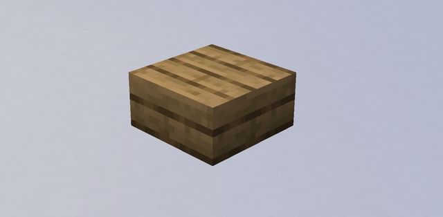 Petrified Oak Slab in Minecraft