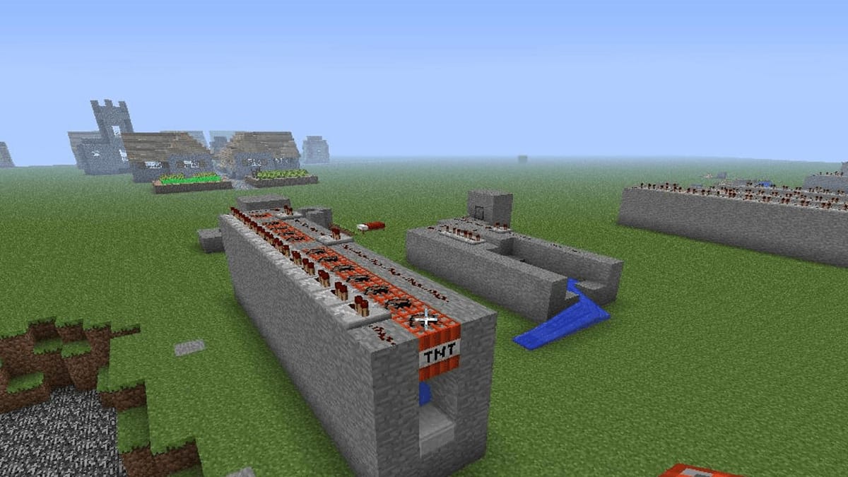 Minecraft player creates an impressive long-range TNT cannon