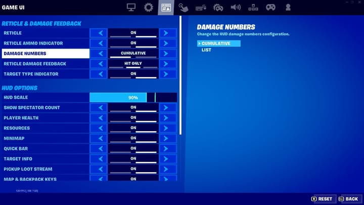 How to change your reticle in Fortnite Chapter 4 Season 1