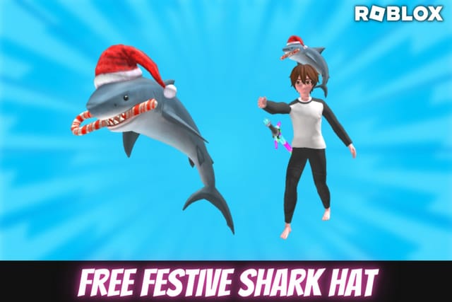 How to get the Festive Shark Hat for free in Roblox?