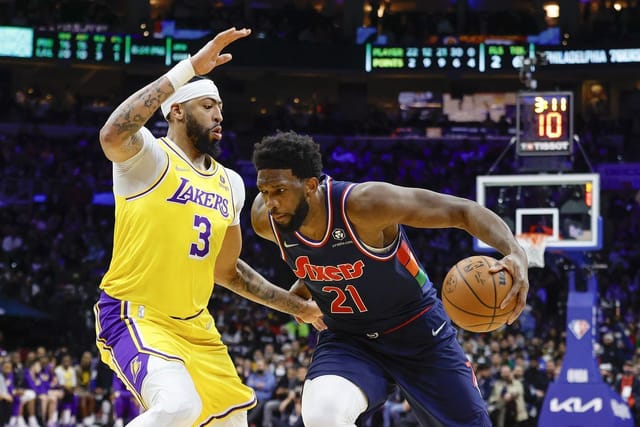 NBA fans relentless after Joel Embiid bested Anthony Davis in marquee ...