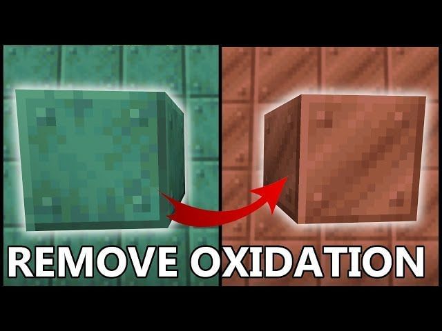 How to remove oxidation from copper in Minecraft