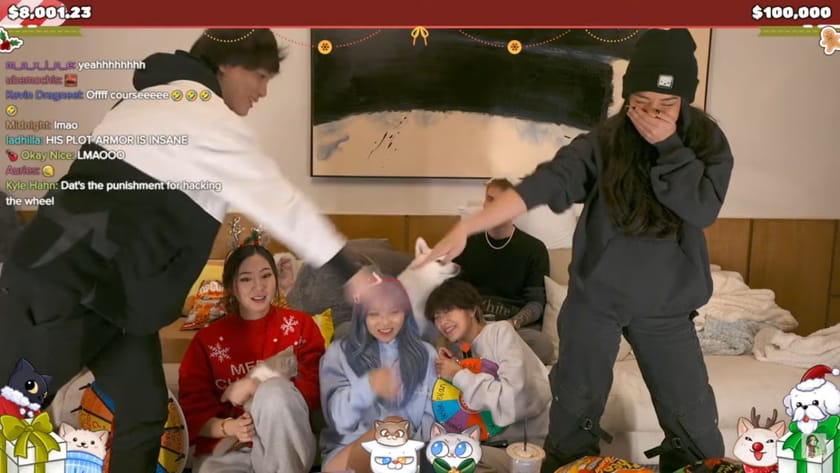 Sykkuno doesn't "hold back" and slaps Valkyrae's hand during a charity ...