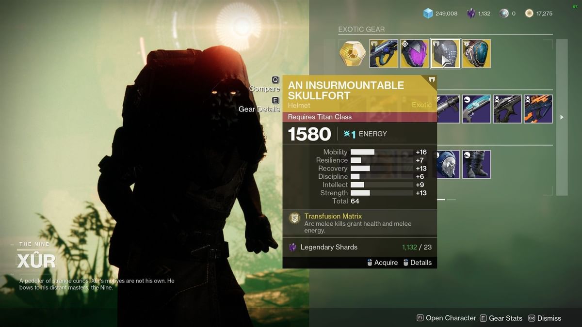 Xur is selling a god roll Grenade Launcher and high-stat armor in ...