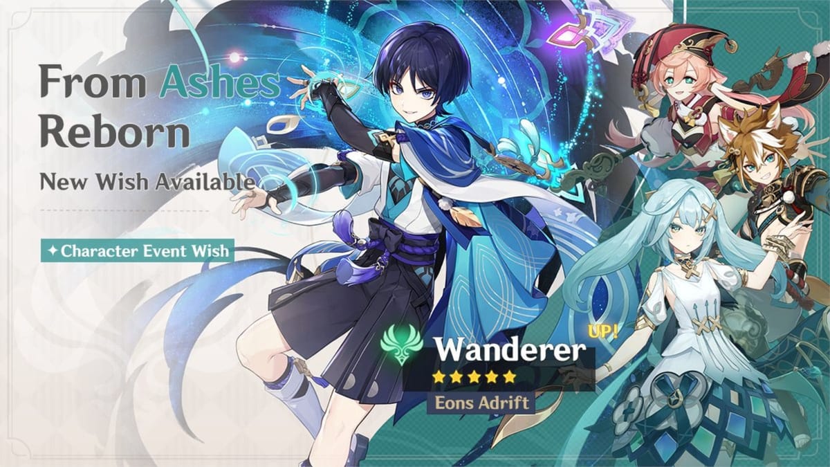 Genshin Impact Wanderer banner 4-stars and weapons officially revealed