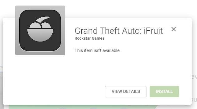 GTA Online iFruit app no longer available in stores