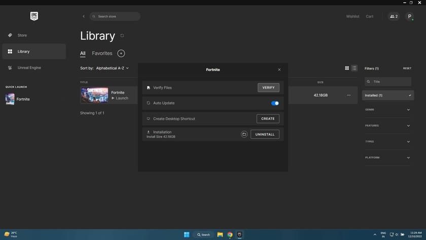 How to fix Fortnite stuck on connecting screen in Chapter 4 Season 1