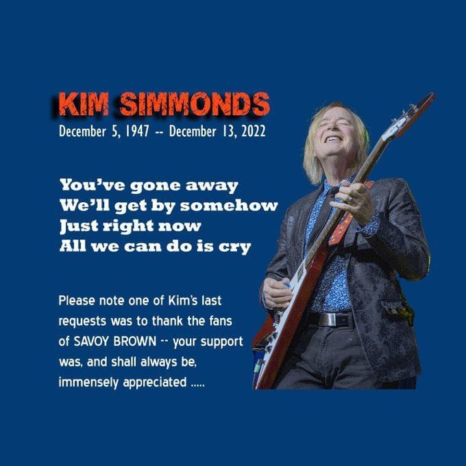 What happened to Kim Simmonds? Legendary Savoy Brown guitarist dies aged 75