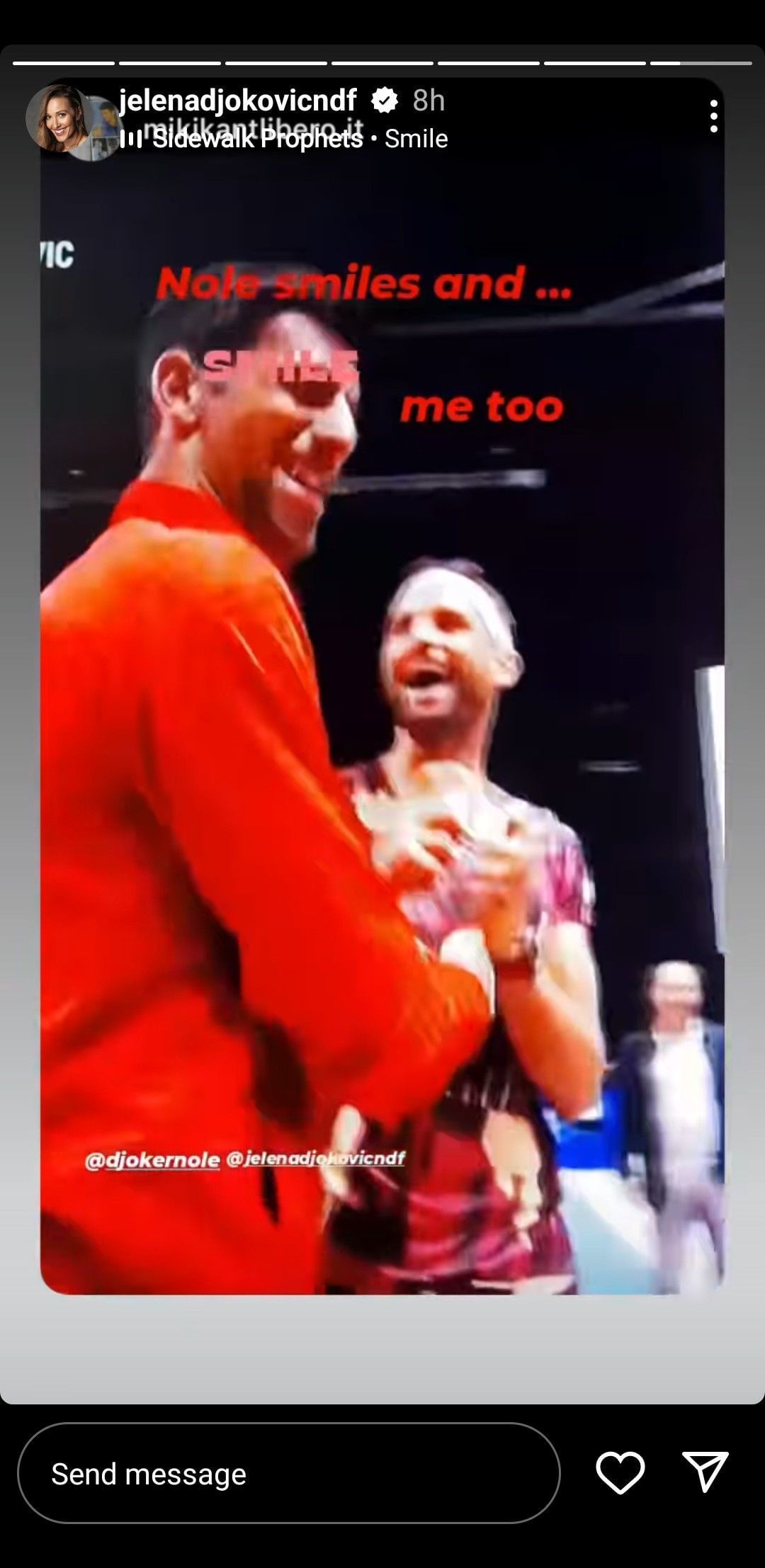 All smiles in the Falcons camp as Novak Djokovic and Grigor Dimitrov ...