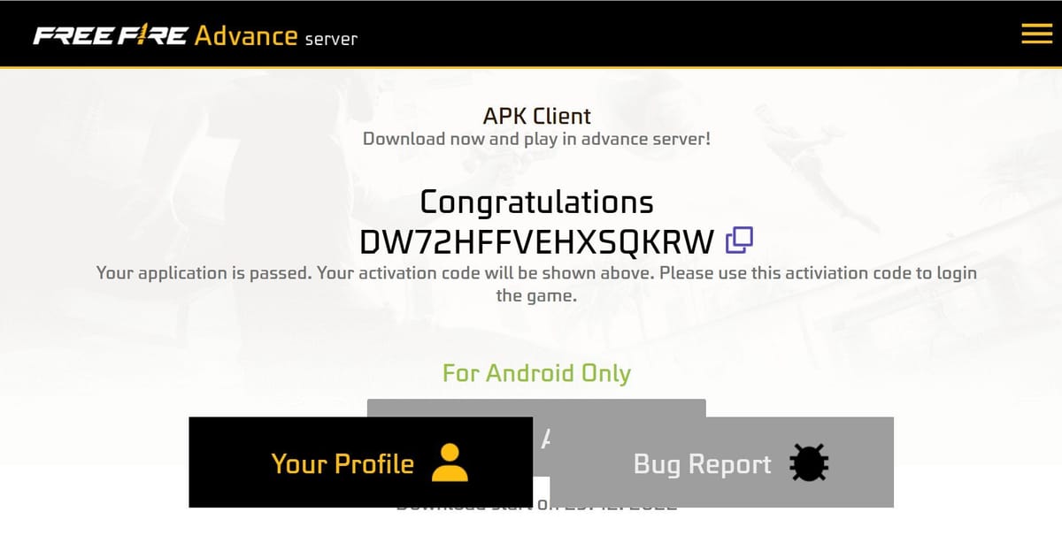 Free Fire OB38 Advance Server: Activation Codes list, how to get, and ...