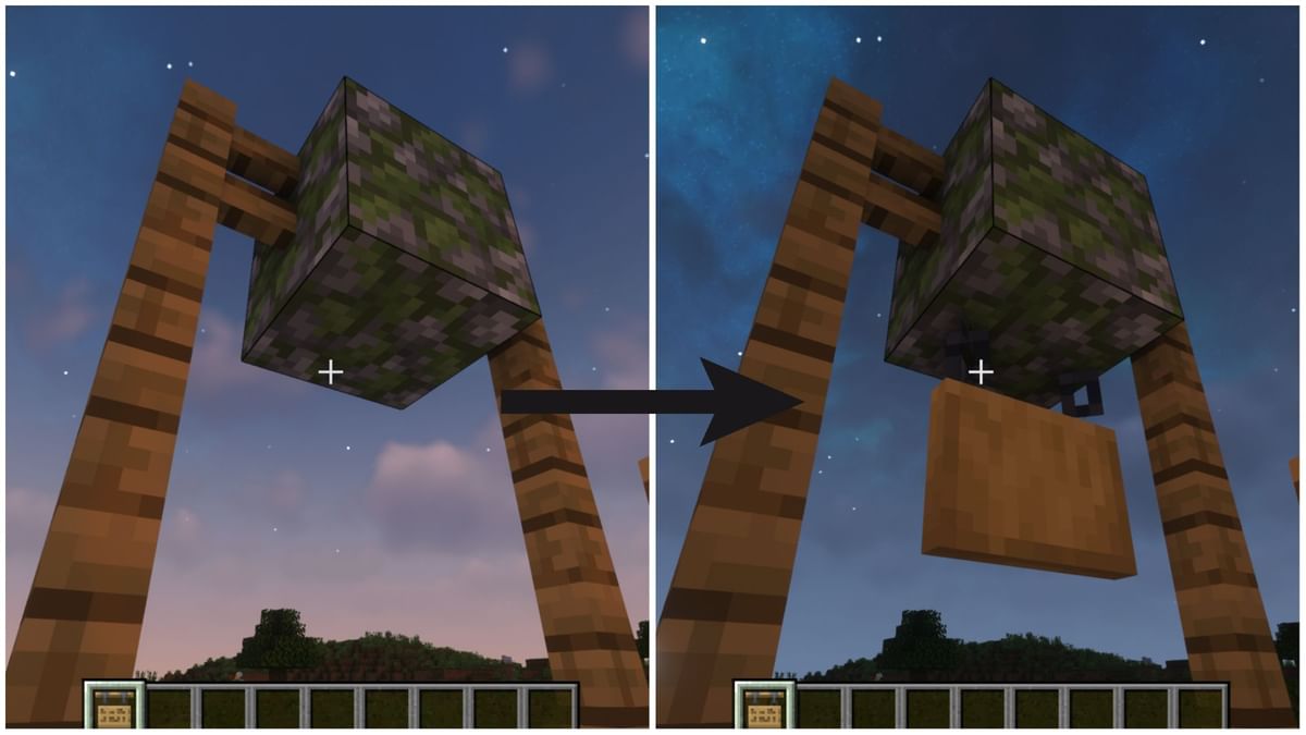 How to craft and use hanging signs in Minecraft 1.20 update