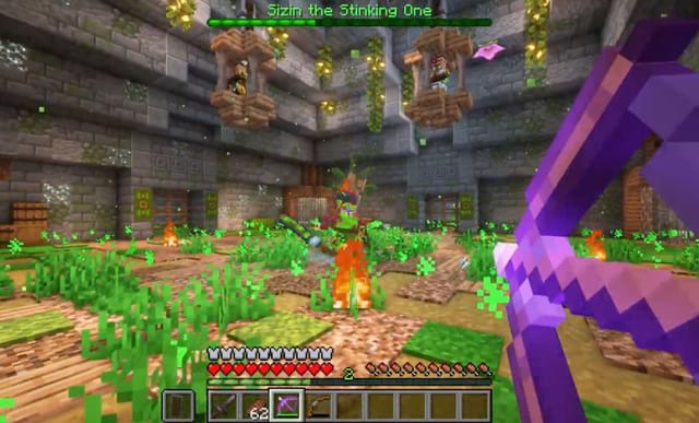 Minecraft player creates a custom boss enemy for jungle temples