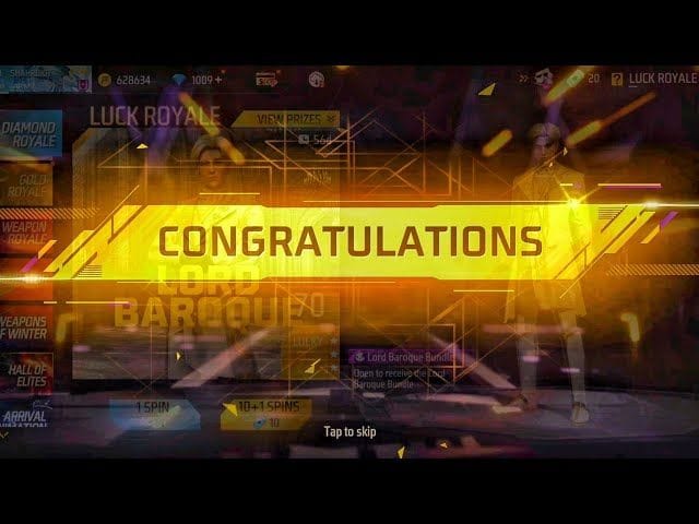 New Free Fire MAX Diamond Royale provides Lord Baroque Bundle