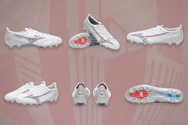 Football boots: Mizuno Alpha Speed “White/Ignition Red/801 C' football ...
