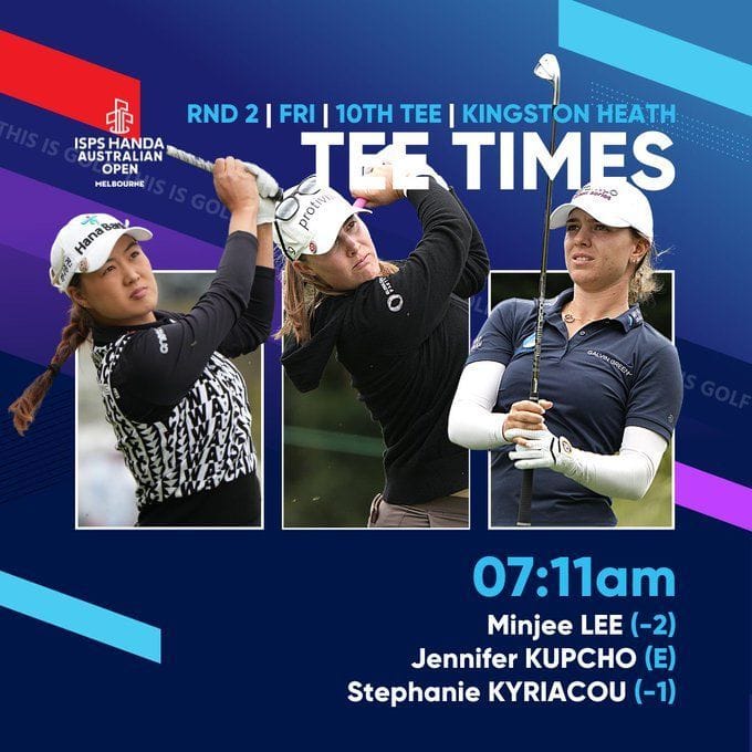 ISPS Handa Australian Open 2022: Day 1 leaderboard and Day 2 tee times