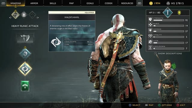 How to upgrade Runic Attacks in God of War Ragnarok?