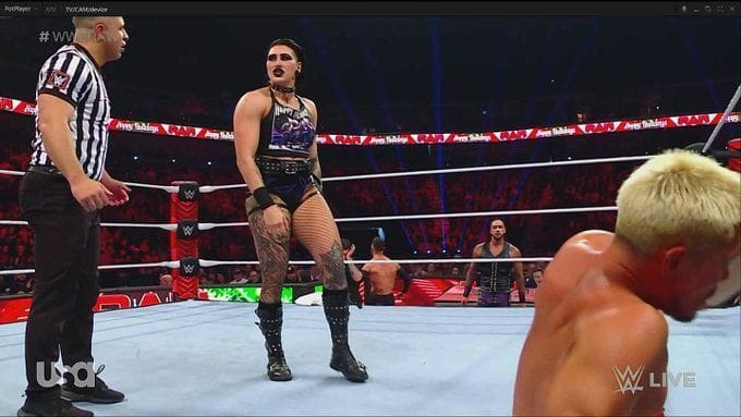 Rhea Ripley defeats male superstar on RAW in first WWE intergender ...