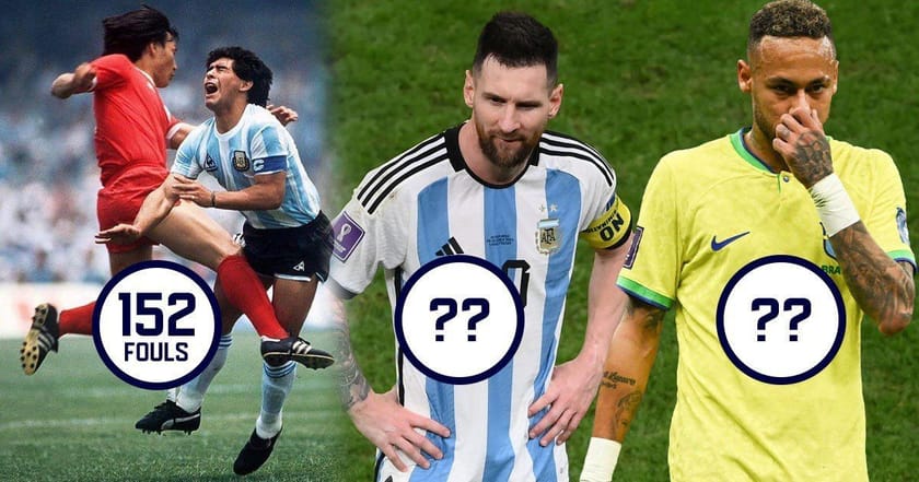 Top 5 players who have been fouled the most in FIFA World Cup history