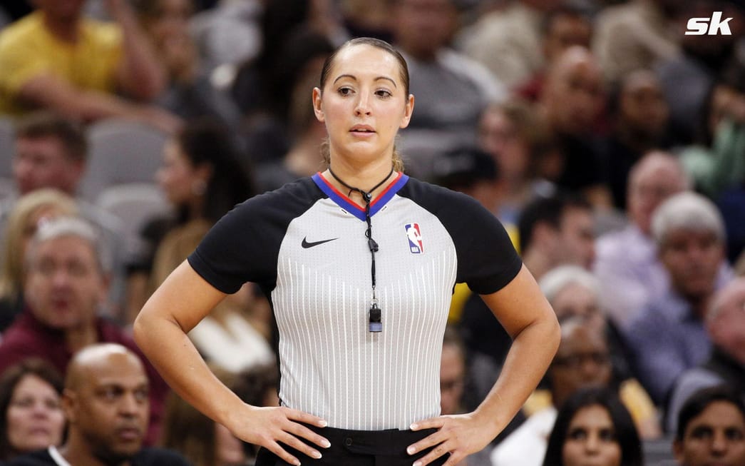 When Luka Doncic got flirty with referee Ashley Moyer-Gleich on court ...