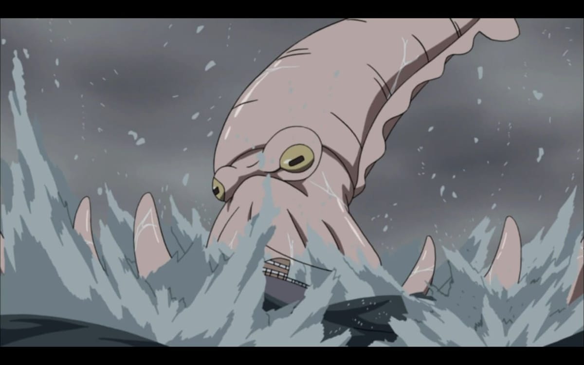 Giant Squid in Naruto