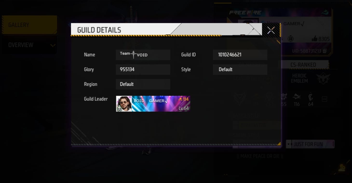 Who is Void Gamer? His Free Fire MAX ID, stats, and more