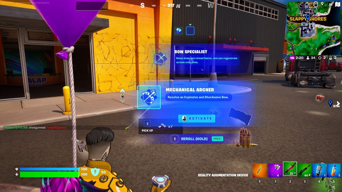 Top 5 Fortnite combat Augments in Chapter 4 Season 1