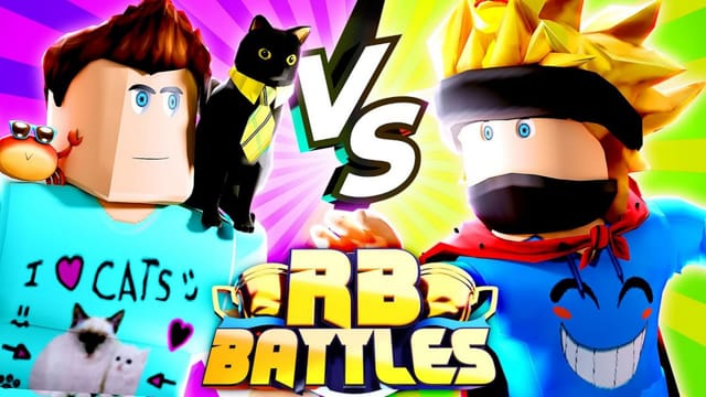 Denis vs Calixo playing Roblox Super Golf! in RB Battles Season 3 ...