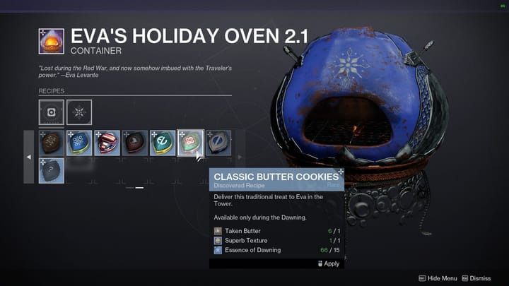 Destiny 2 Dawning 2022 guide: All ingredients, recipes, and how to get them
