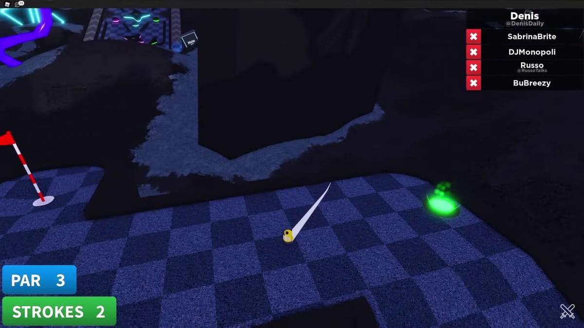 Denis vs Calixo playing Roblox Super Golf! in RB Battles Season 3 ...