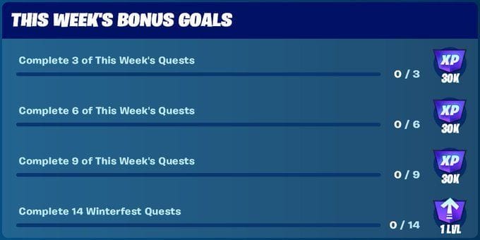 All Fortnite WinterFest 2022 quests and how to complete them