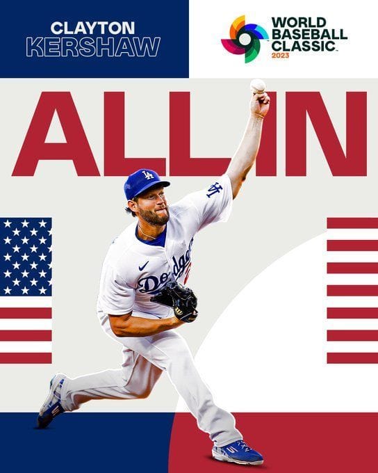 MLB Twitter reacts to Clayton Kershaw joining Team USA for World Baseball Classic: "American ...