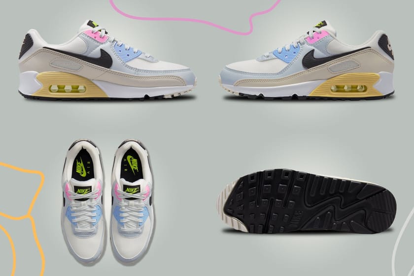 Nike Air Max 90 Multi "Summit White Light Bone" sneakers: Where to buy ...