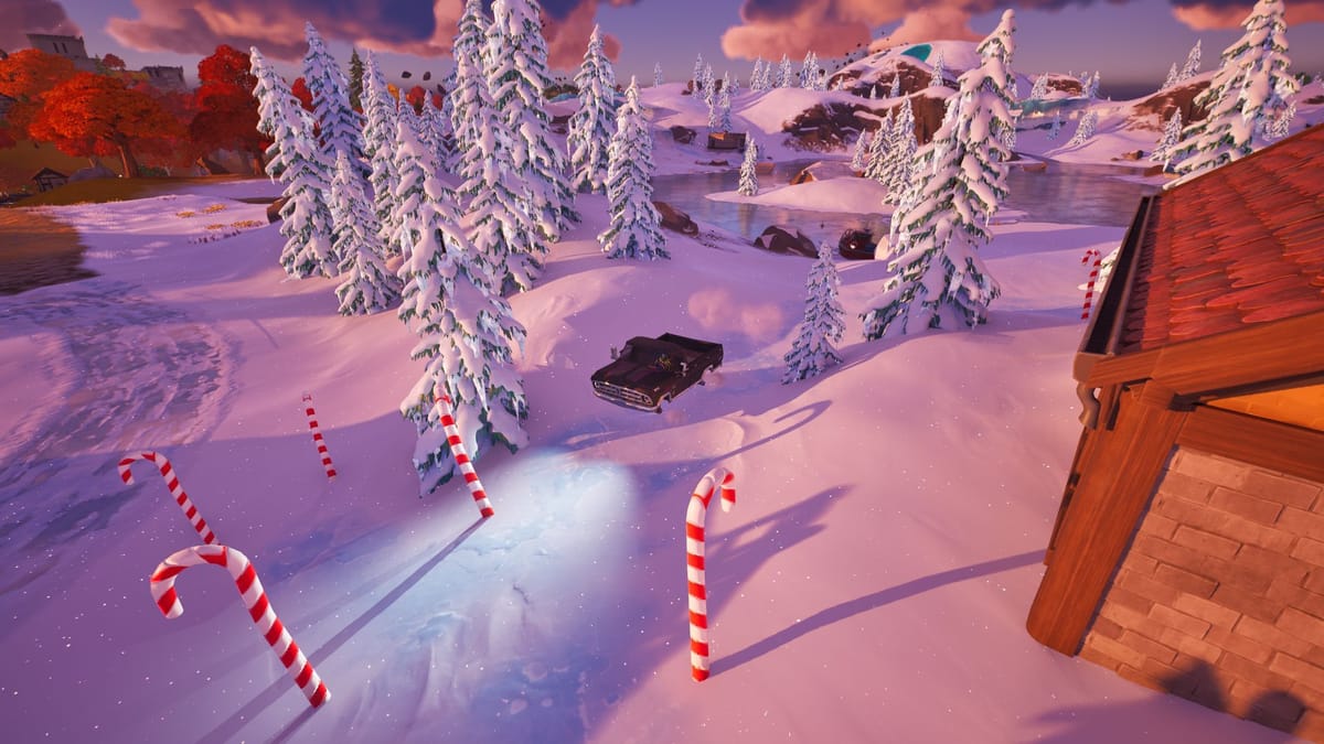 How to pop out of a giant snowball in Fortnite