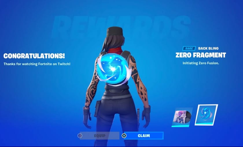 Fortnite Chapter 4 Season 1: How to get Zero Fragment back bling for free