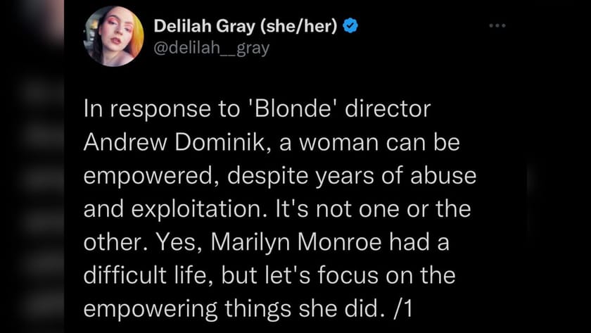 "This is kind of strange because she is dead": Andrew Dominik slammed ...