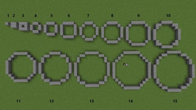 How to easily create circles in Minecraft