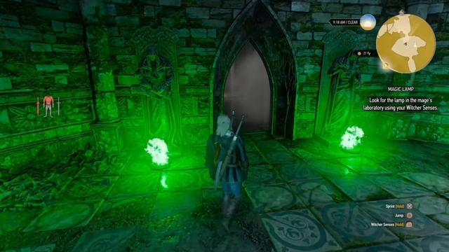 How to complete the Magic Lamp side quest in The Witcher 3 Next Gen