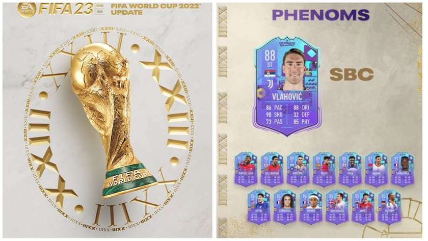 FIFA 23 Ultimate Team World Cup Phenoms Dusan Vlahovic SBC: How to complete, expected costs, and ...