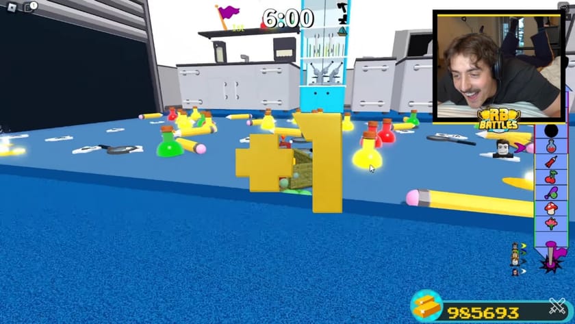 Denis vs. Jayingee playing Roblox Build A Boat For Treasure in RB ...