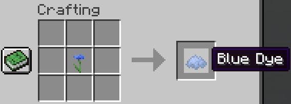 Dye Recipes in Minecraft