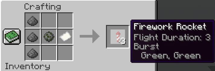 Firework Recipes in Minecraft
