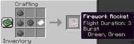 Firework Recipes in Minecraft