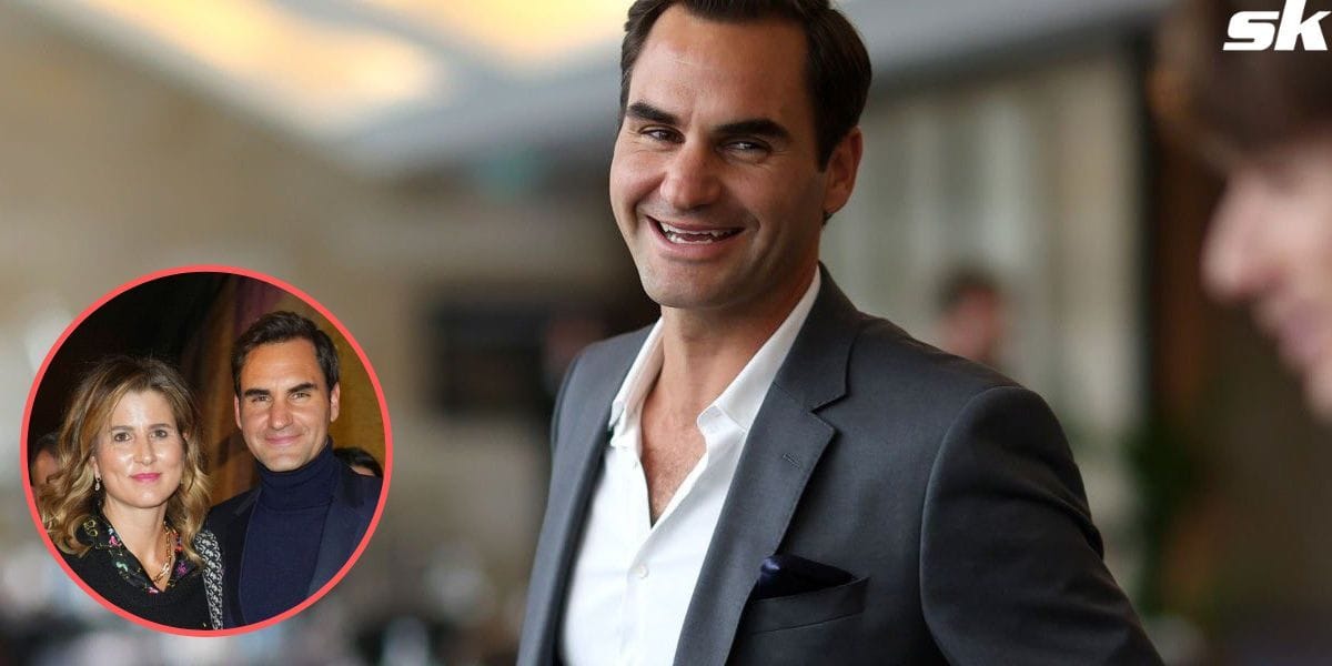 In pictures: Roger Federer cuts a striking figure while being ...