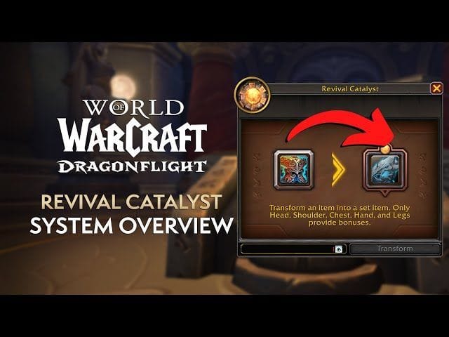 How to create tier set gear with the Revival Catalyst in World of ...