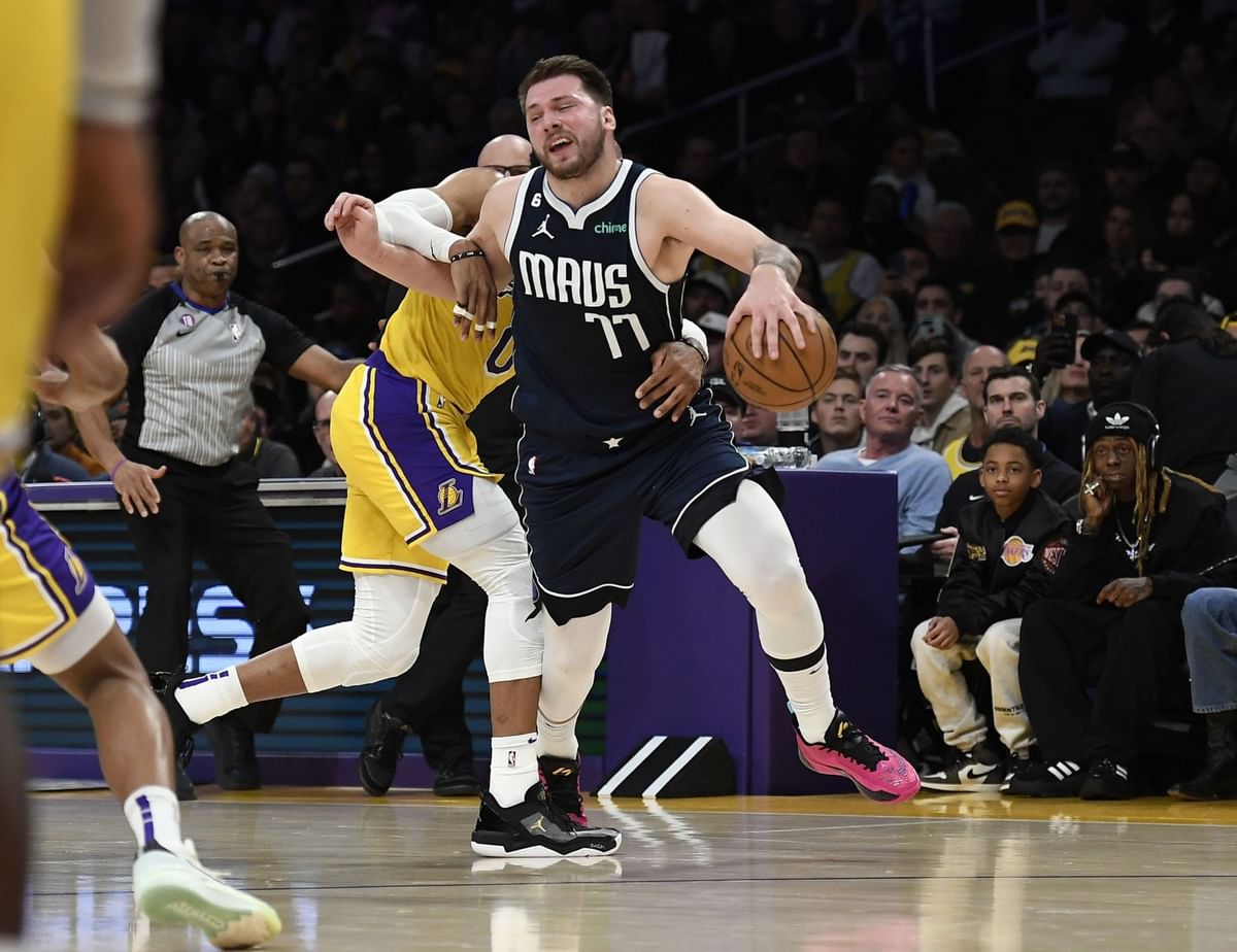 Watch: Luka Doncic hits ridiculous 3-point shot against LA Lakers to send the game to OT